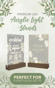 Custom LED Acrylic Light Stands - Imprint.Com Blog